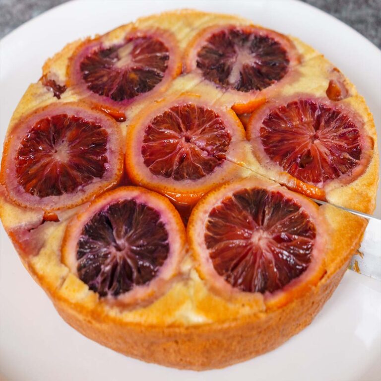 Upside-Down Blood Orange Cake (Video) - Vargasavour Recipes