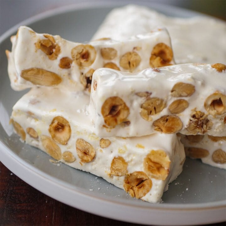 Delicious Homemade Nougat Recipe with Almonds and Hazelnuts