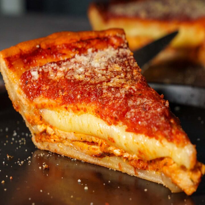 Easy Chicago-Style Deep Dish Pizza (No Dough Recipe)