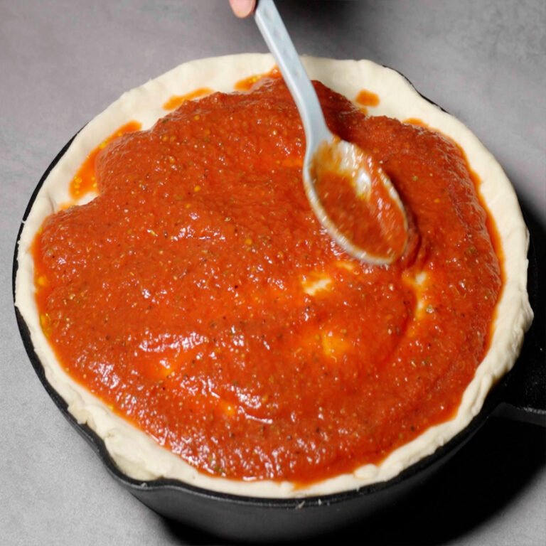 Chicago-Style Deep Dish Pizza (with VIDEO)