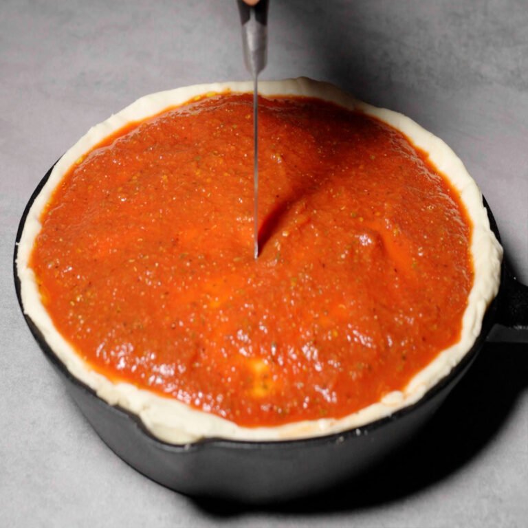 Chicago-Style Deep Dish Pizza (with VIDEO)