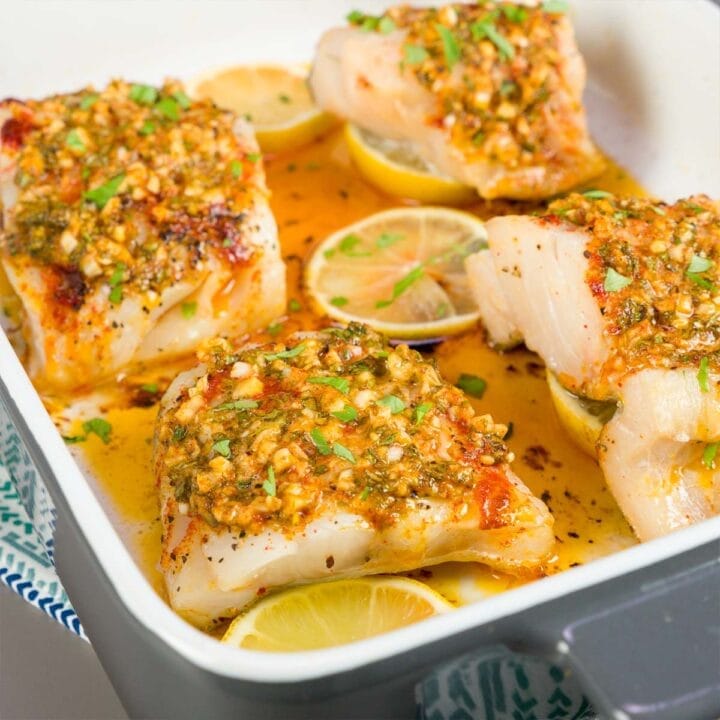 Easy Baked Cod Recipe with Garlic Butter