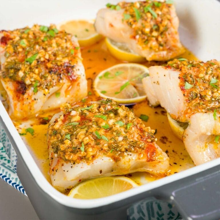 Easy Baked Cod Recipe (Garlic Butter & Lemon in 15 Minutes)