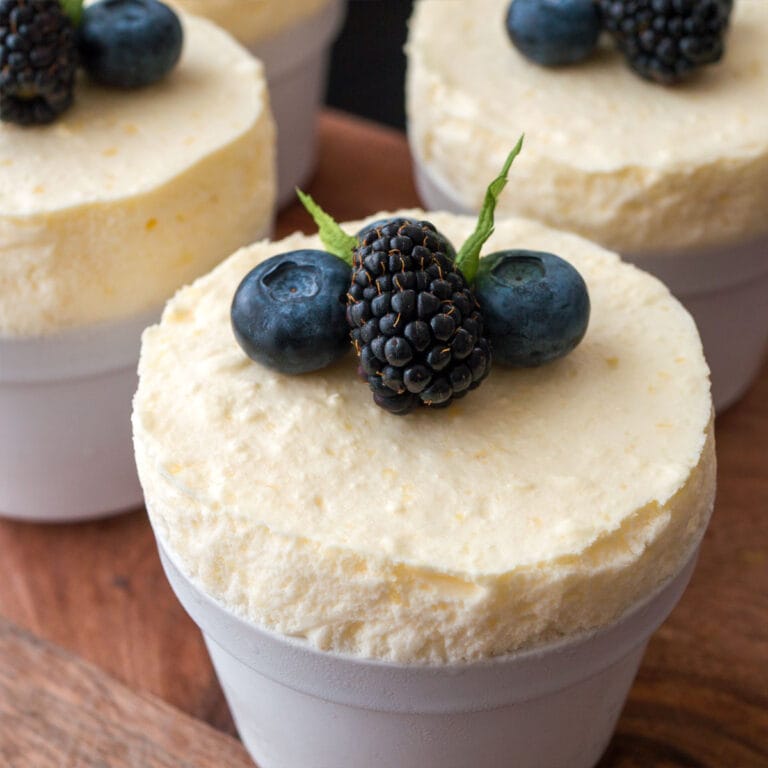 Chilled Lemon Soufflé {Refreshing} (with VIDEO)
