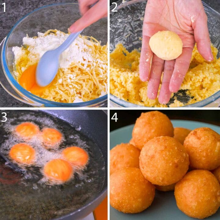 Fried Cheese Balls (Gooey)