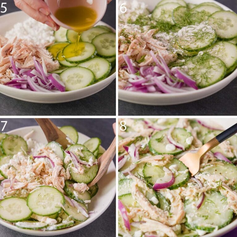 High Protein Cucumber Chicken Salad (Creamy & Easy)