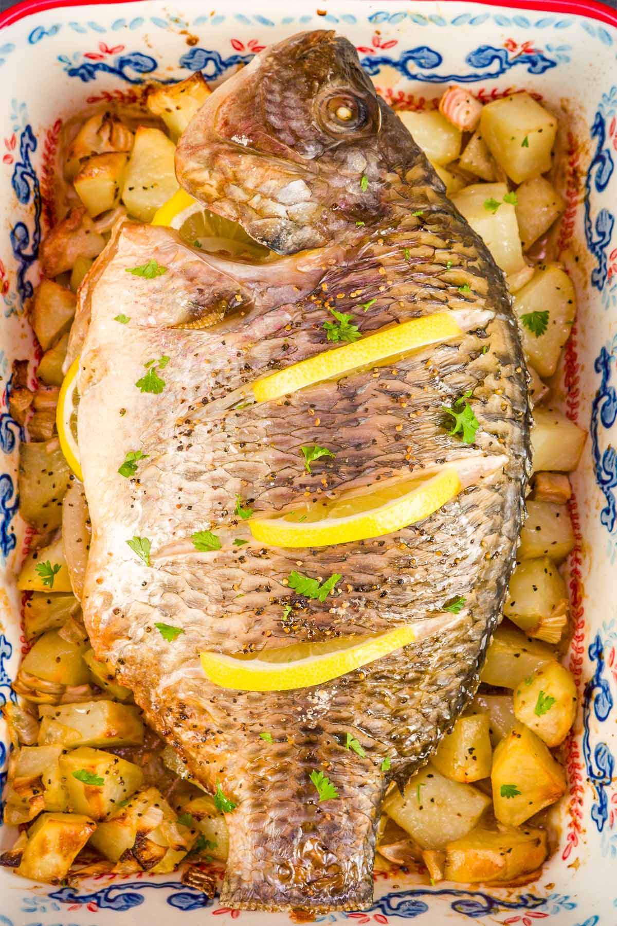 Baked Whole Tilapia (Juicy) (With Video)