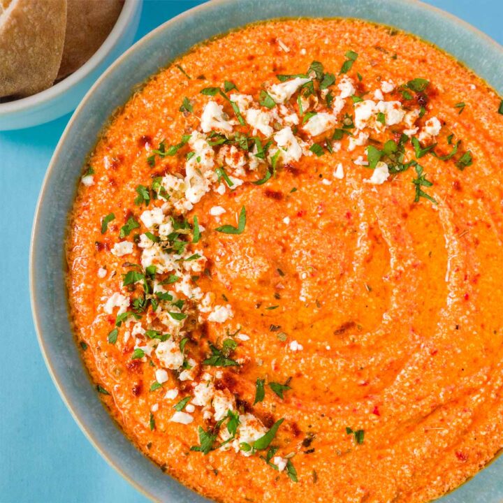Greek Spicy Feta Dip (Tirokafteri) - Easy 5-Minute Recipe