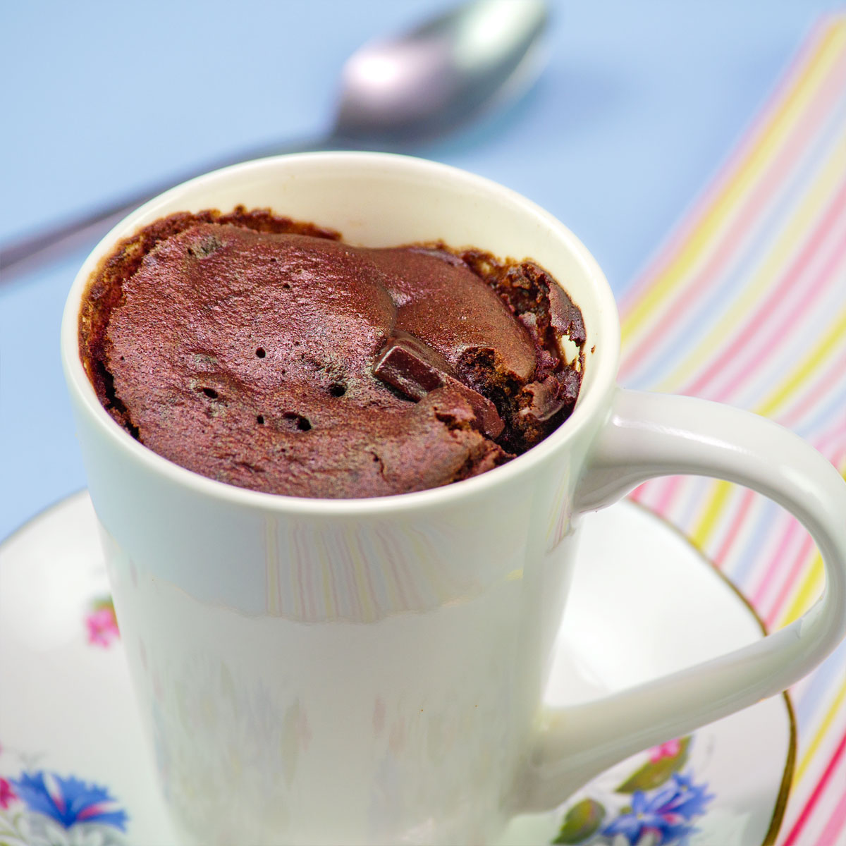 Chocolate Mug Cake (Ready in 1 Minute)