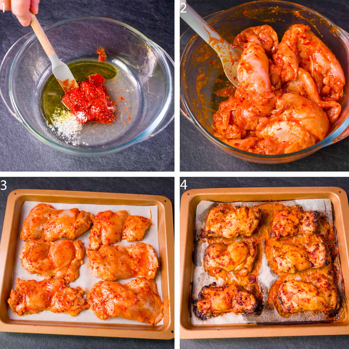 Baked Harissa Chicken (Easy Oven-Baked Chicken Thighs)