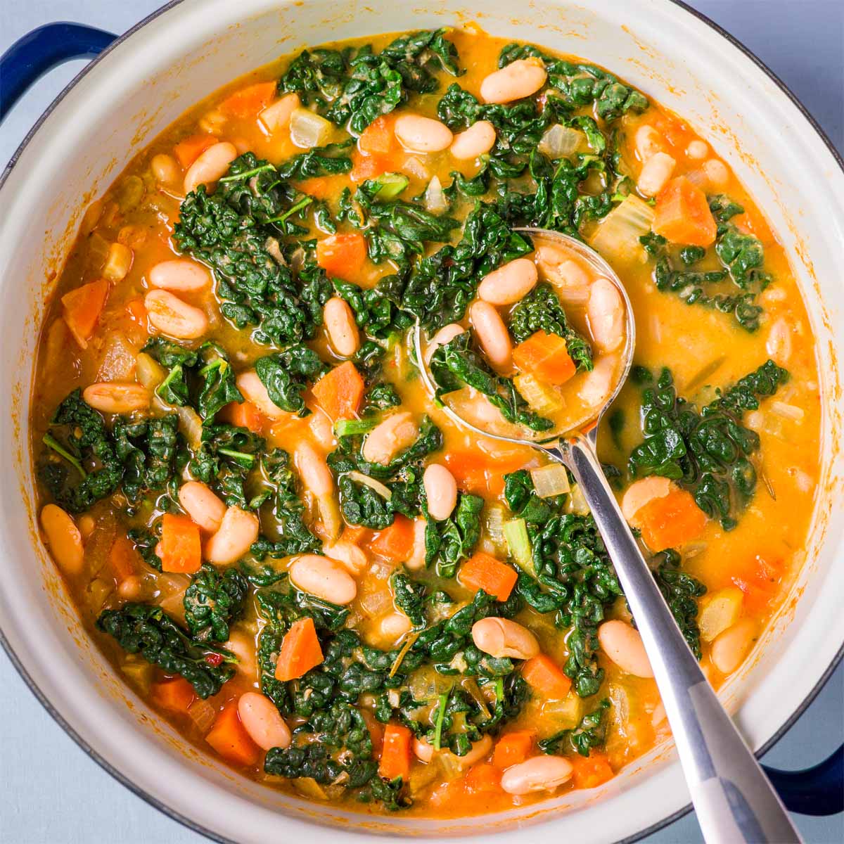 Creamy White Bean and Kale Soup (No Cream, One Pot)