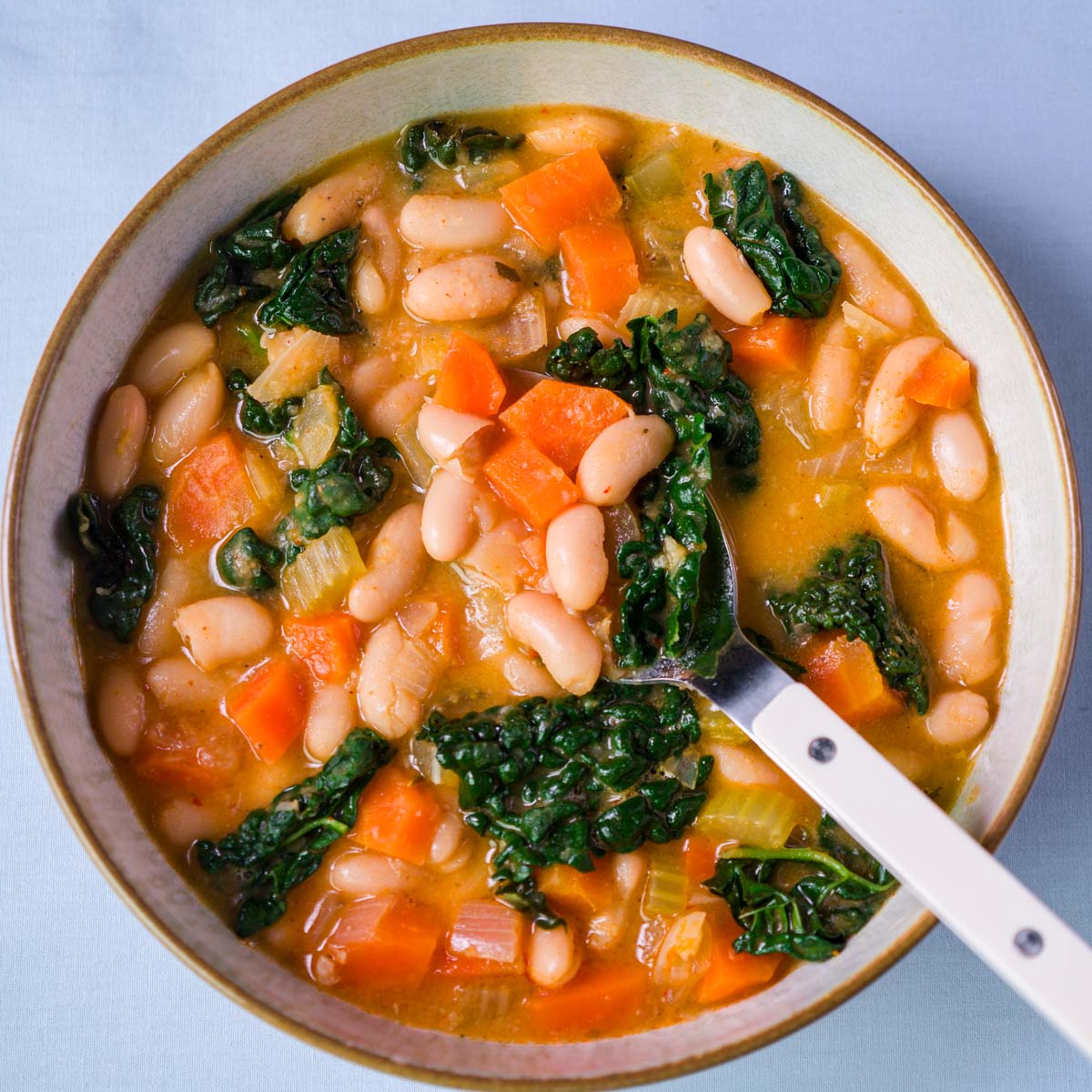 Creamy White Bean and Kale Soup (No Cream, One Pot)